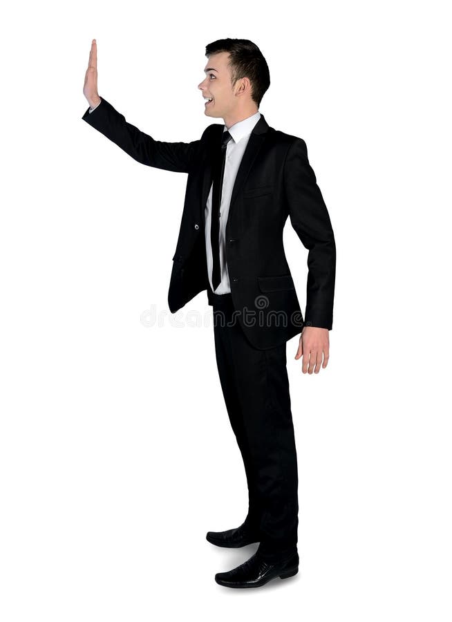 Business Man Presenting Something Stock Photo - Image of confident ...