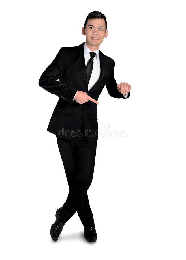Business Man Presenting Something Stock Image - Image of formalwear ...