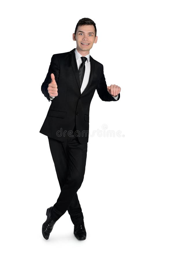 Business Man Presenting Something Stock Image - Image of handsome ...