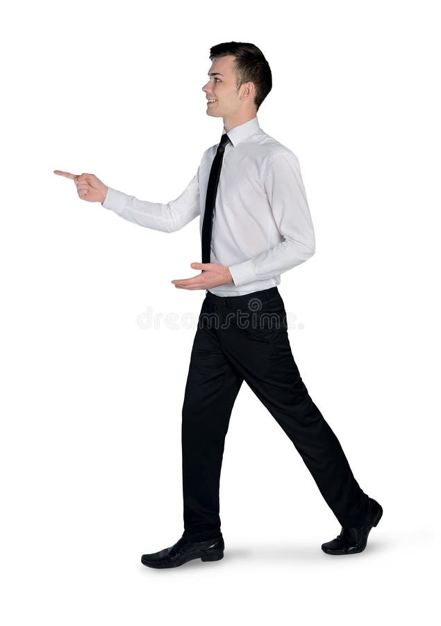 Business Man Presenting Something Stock Photo - Image of creativity ...