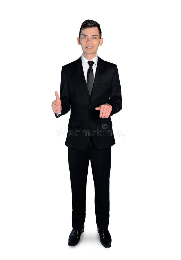 Business Man Presenting Something Stock Image - Image of copy, adult ...