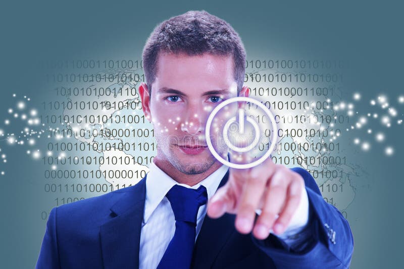 Businessman Flying Super Fast with Data Numbers Left Behind Stock Image ...