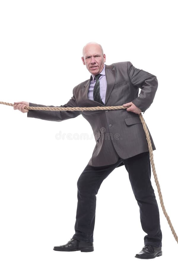 Executive Business Man with Clipboard. Isolated on a White Stock Image ...
