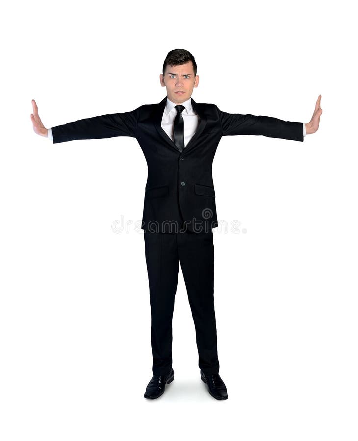 Business man do push up stock photo. Image of entrepreneur - 19033436