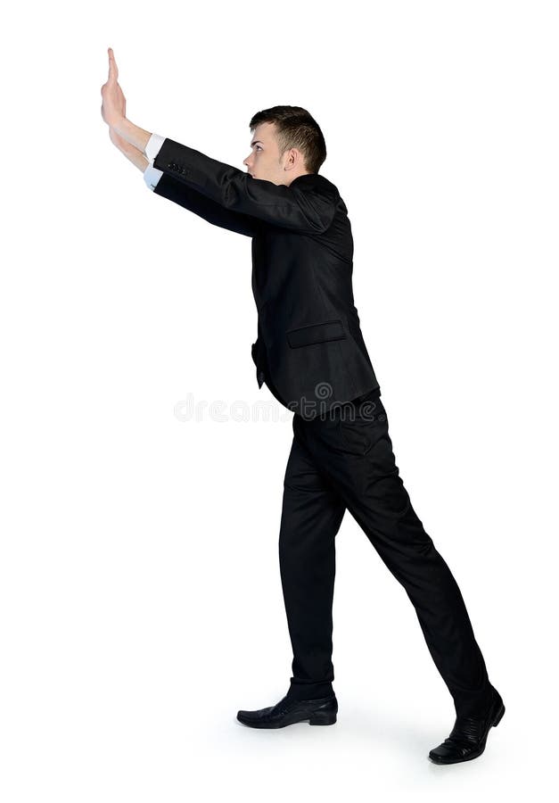 503 Man Pushing Something Stock Photos - Free & Royalty-Free Stock ...