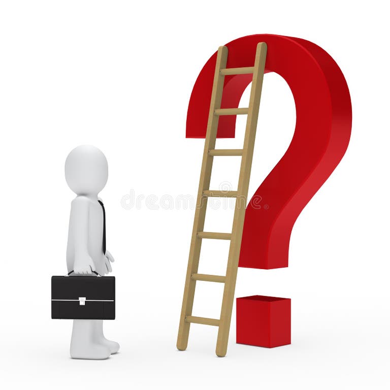 Business man question mark stock illustration. Illustration of ...