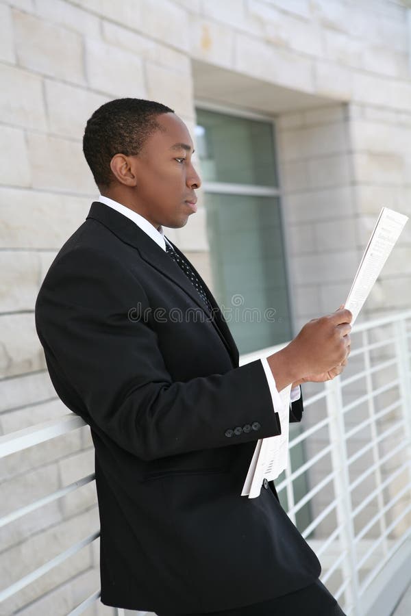 Business Man Reading stock image. Image of modern, relax - 4873273