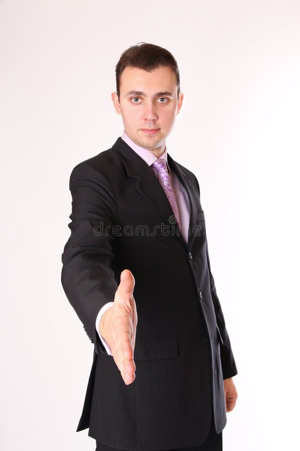 Business Man is Ready for Handshake Stock Photo - Image of businessman ...