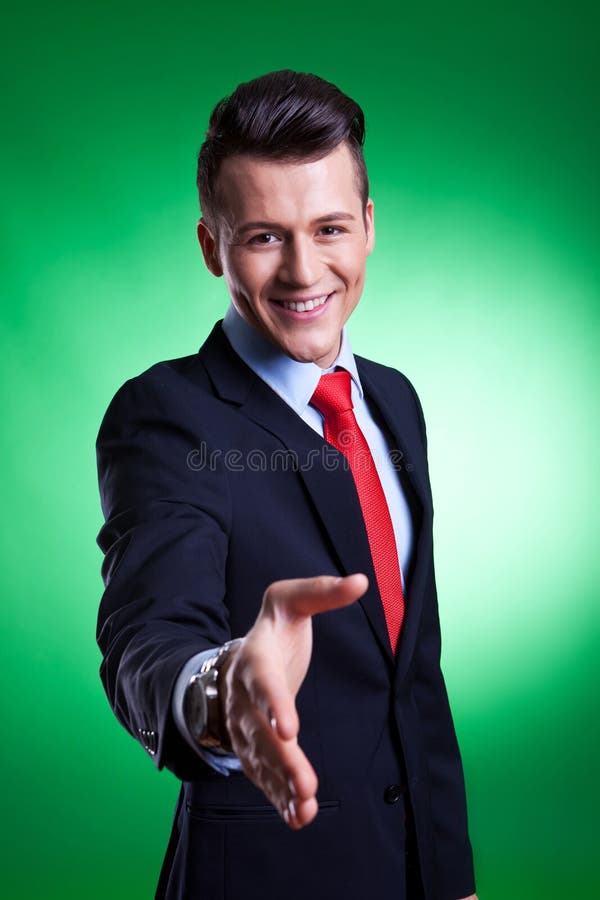 Ready to shake hands stock image. Image of businessperson - 14808933