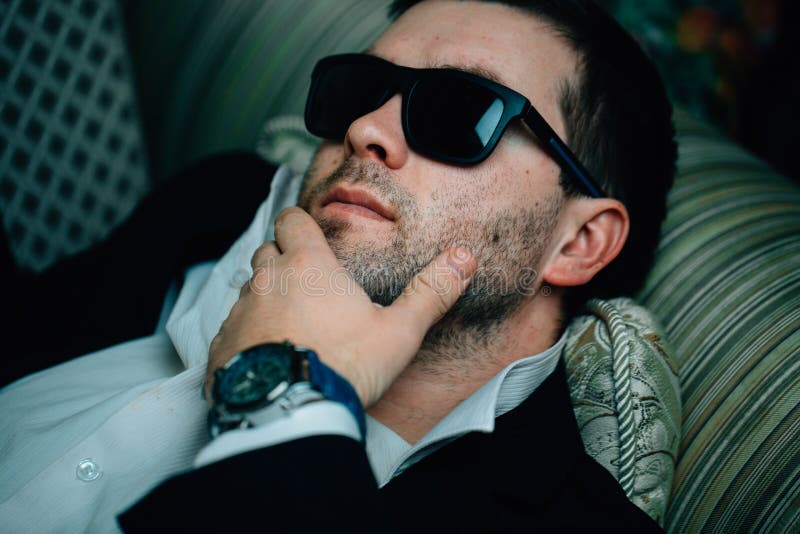 Business man is resting stock photo. Image of successful - 83805184