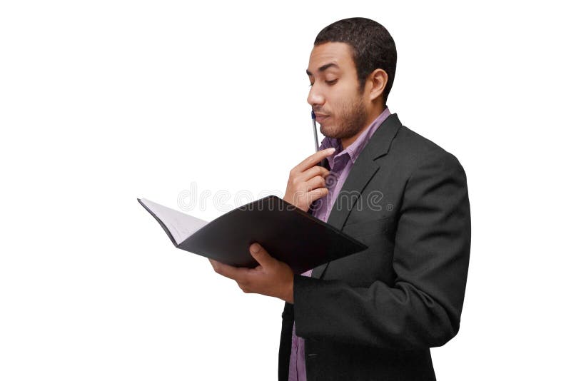 Business man stock image. Image of goal, handsome, paper - 42186917