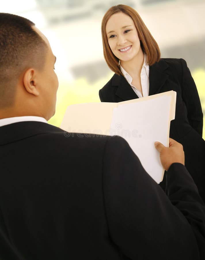 Business Team at Office Building Stock Image - Image of cell ...