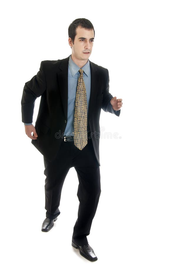 Business man running stock photo. Image of businessman - 18593836