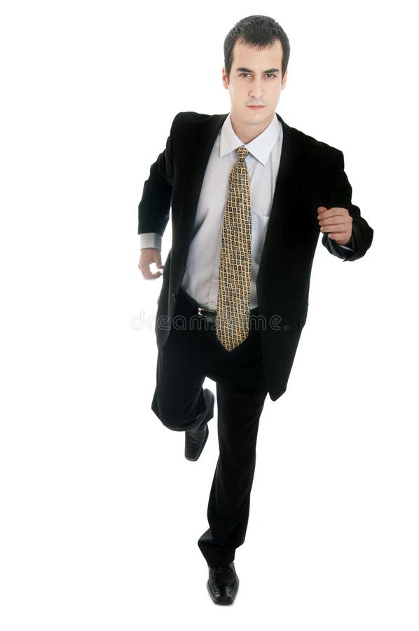 Business man running away stock image. Image of adult - 49404233