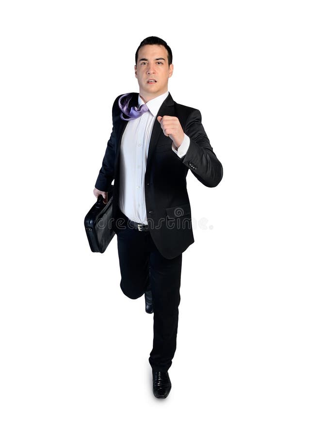 Business man running away stock image. Image of manager - 49404247