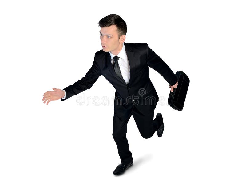 Business man running stock image. Image of busy, active - 49403593