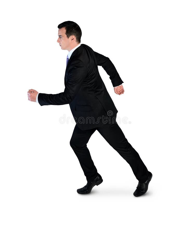 Business man running side stock image. Image of people - 49404133