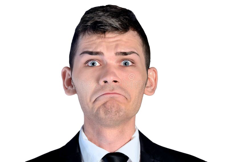 Business man sad stock image. Image of mouth, frustration - 49409607
