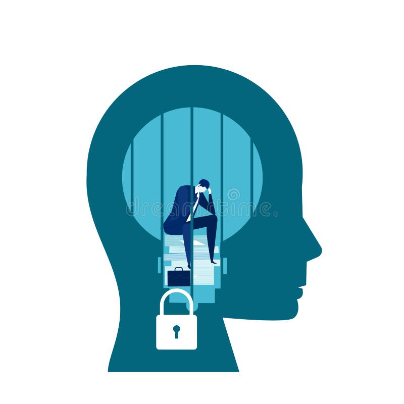 Business Man Sad is Sitting and Crying in a Screaming Head Prison Fixed ... Business Man Sad is Sitting and Crying in a Screaming Head Prison Fixed ...