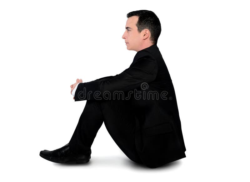 Business Man Sad Stand Down Stock Image - Image of frustrated, defeat ...