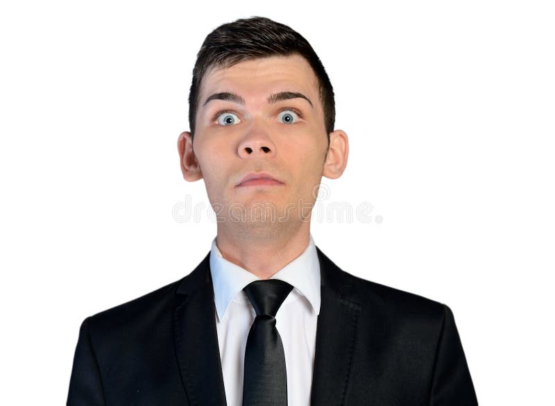 Business man scared face stock photo. Image of people - 55934858
