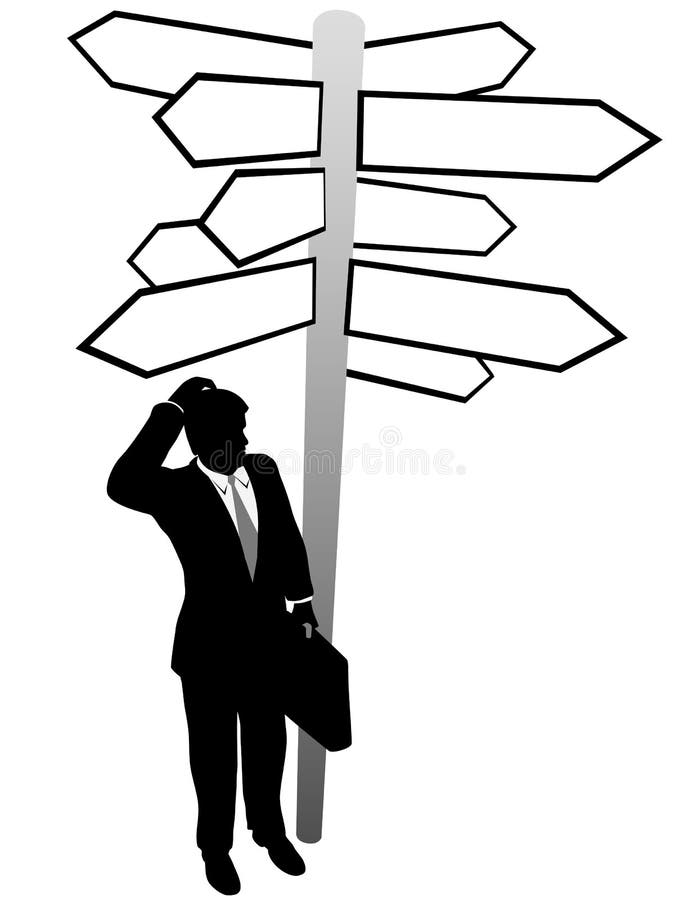Business Man Decision Process Management Flowchart Stock Vector ...
