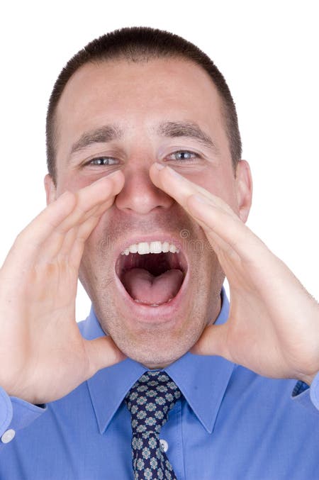 Business man Shouting stock image. Image of noisy, office - 1403357