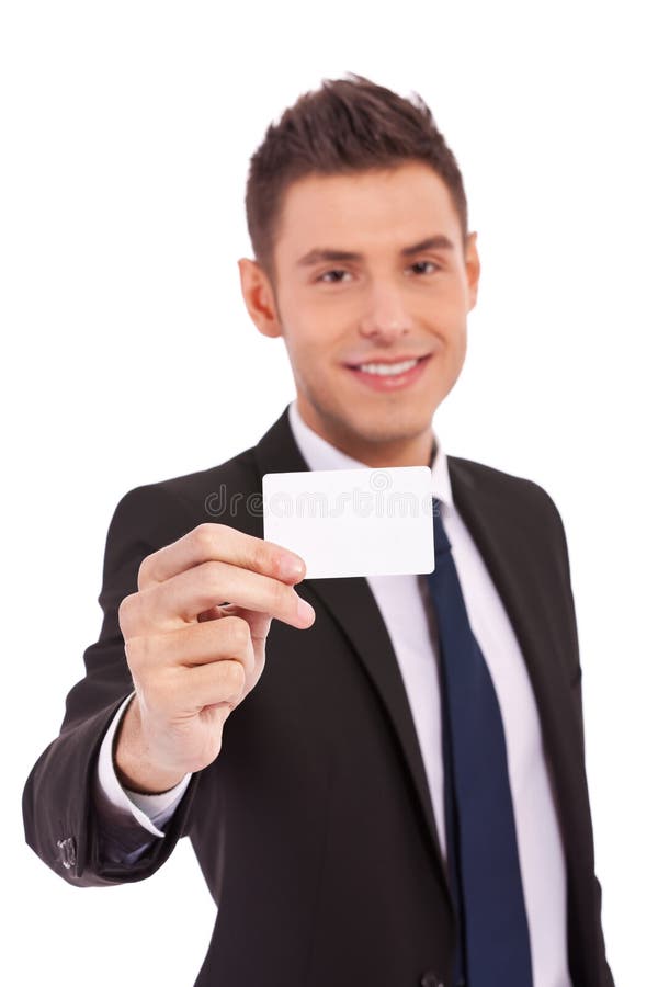 Business card stock photo. Image of male, card, showing - 18914320