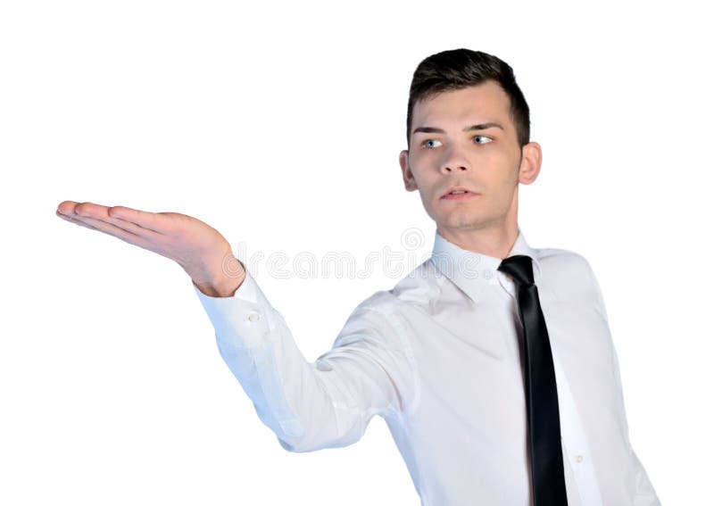 Business man hand up stock photo. Image of full, confident - 18586640