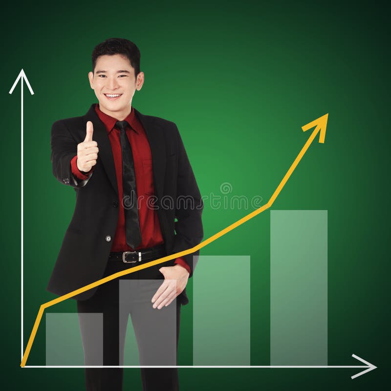 Business Man Show Thumbs Up Stock Image - Image of happy, increase ...
