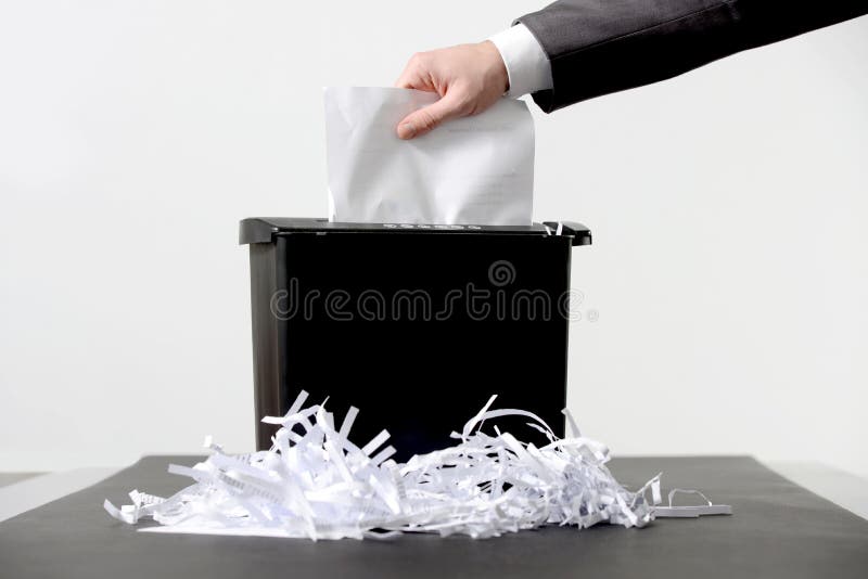 Shredding paper stock image. Image of documents, recycling - 20444441