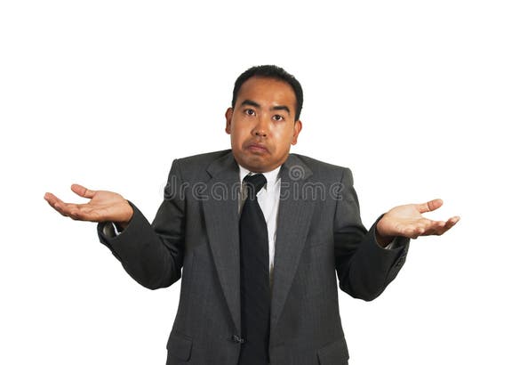 Business Man Shrug stock image. Image of business, young - 268523