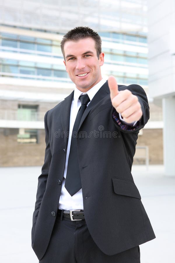 Business Man Signaling Success Stock Image - Image of deal, expression ...