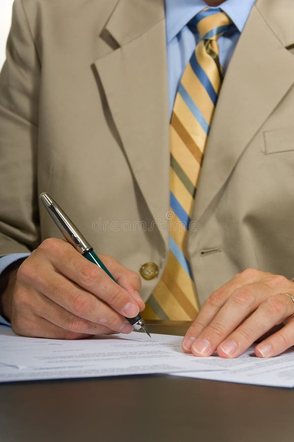 Business Man Signing stock photo. Image of fashion, fashionable - 2931914