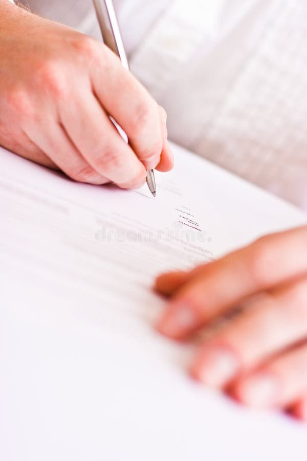 Signing contract stock photo. Image of contractor, sign - 18771036