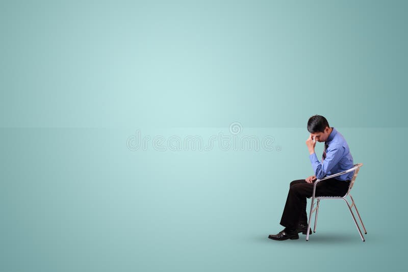 Sad men stock image. Image of chair, creative, emotion - 32142449