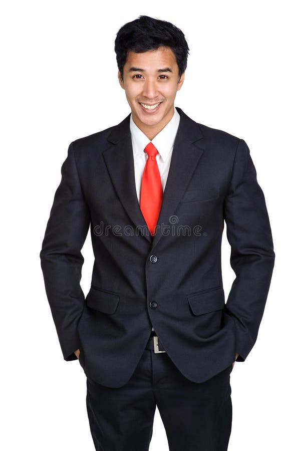 Business Man Smile Suit Isolated Stock Photo - Image of expressing ...