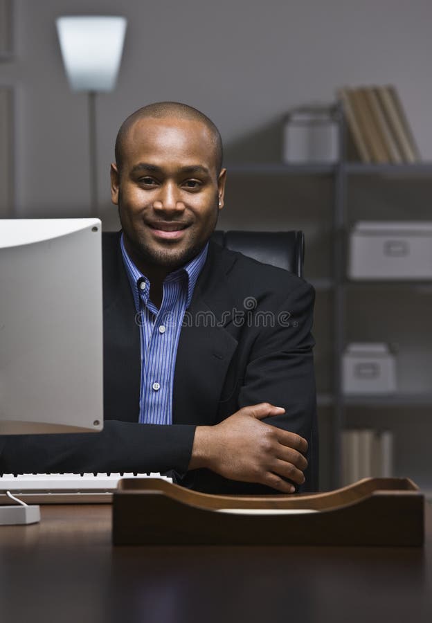 Business man smiling. stock image. Image of businessman - 10011743