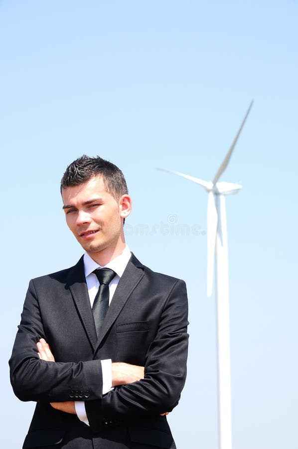 Business Man Standing stock photo. Image of empty, outside - 25801758