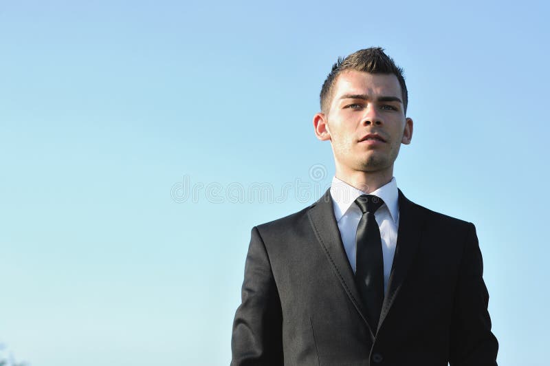 Business Man standing stock image. Image of entrepreneur - 25801829