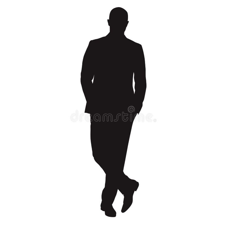 Man Standing Silhouette Stock Illustrations 46 454 Man Standing