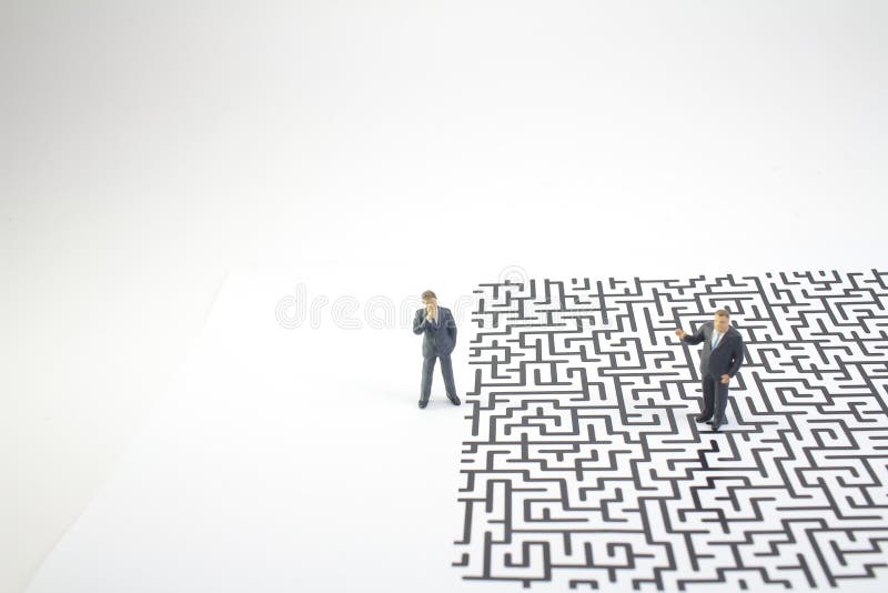 The Figure Face on Maze with Back Ground Stock Photo - Image of solve ...
