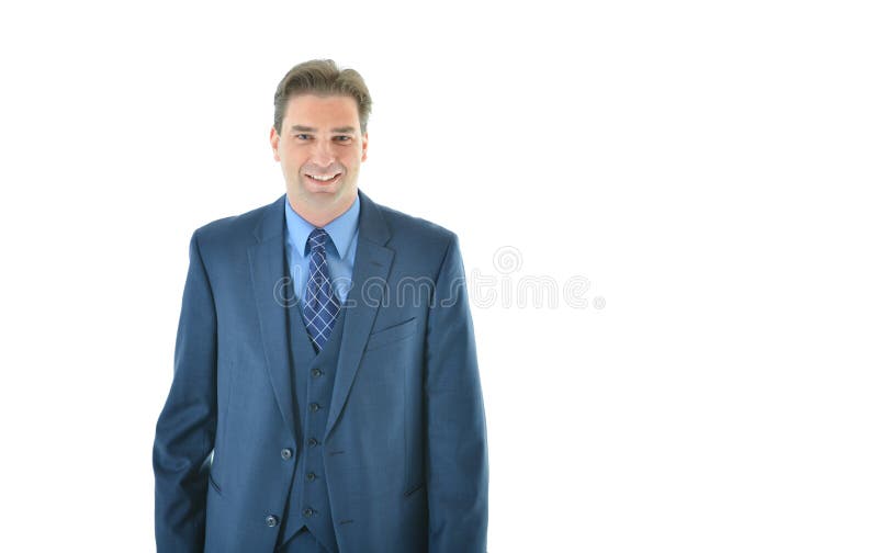 Business Man Standing with a Smile Stock Photo - Image of happy ...