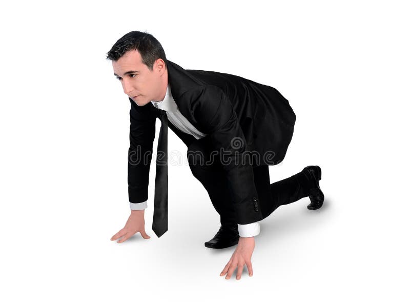 Business man start run stock photo. Image of entrepreneur - 55935904