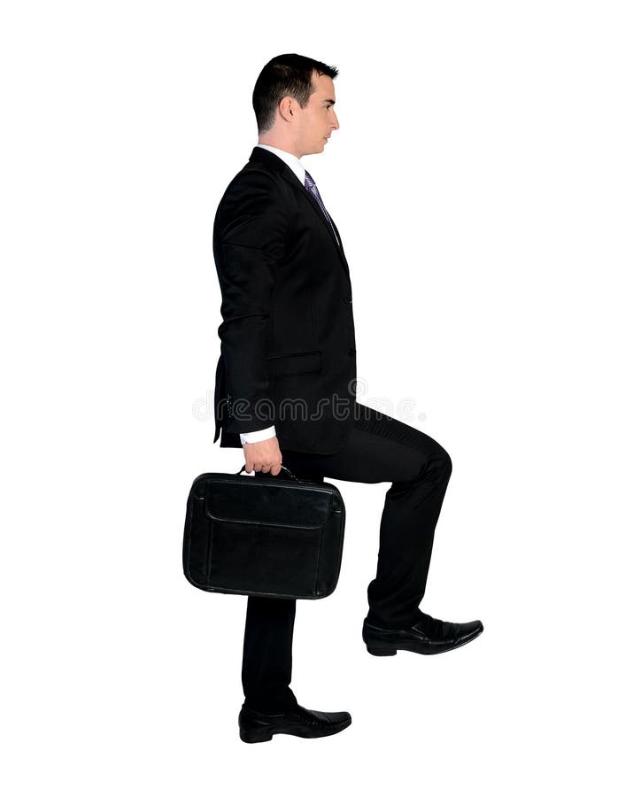 Business man step up stock photo. Image of movement, achievement - 55934938