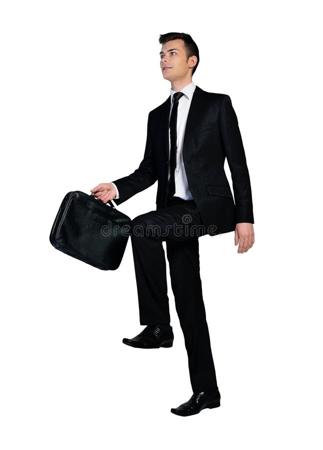 Business man step up stock photo. Image of leader, movement - 55934980