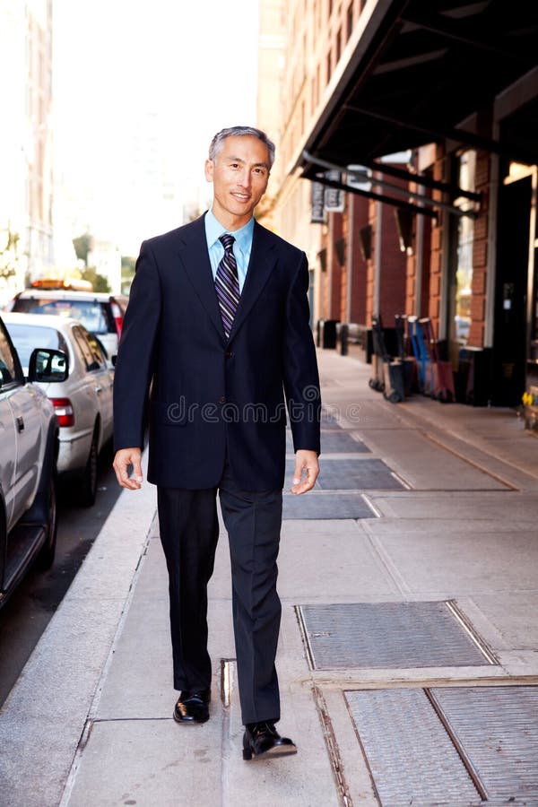 Business Man on Street stock photo. Image of pose, optimistic - 12114664