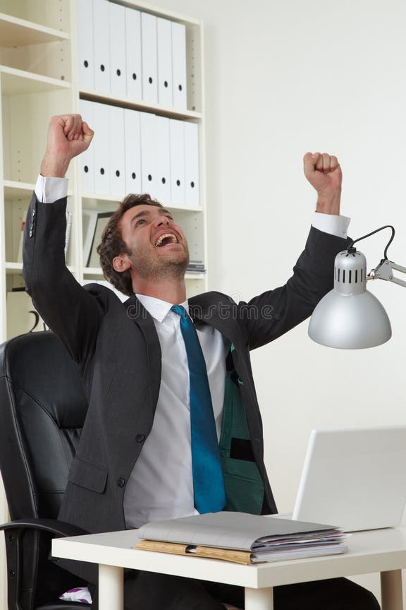 Business man successfull stock photo. Image of standing - 19301592