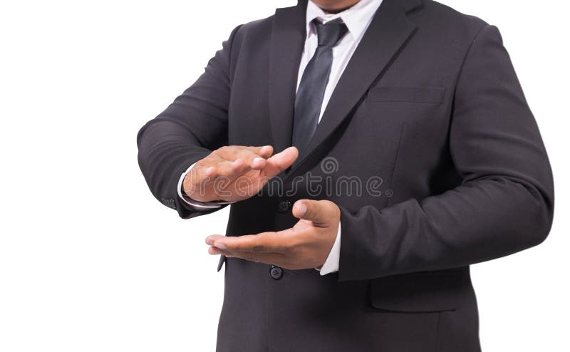 Man with Suit Clapping Hand on White Stock Photo - Image of human ...