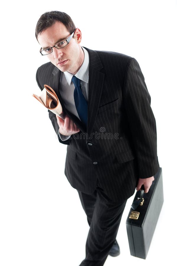 Business Man Suited Up and Ready for Work Stock Photo - Image of case ...